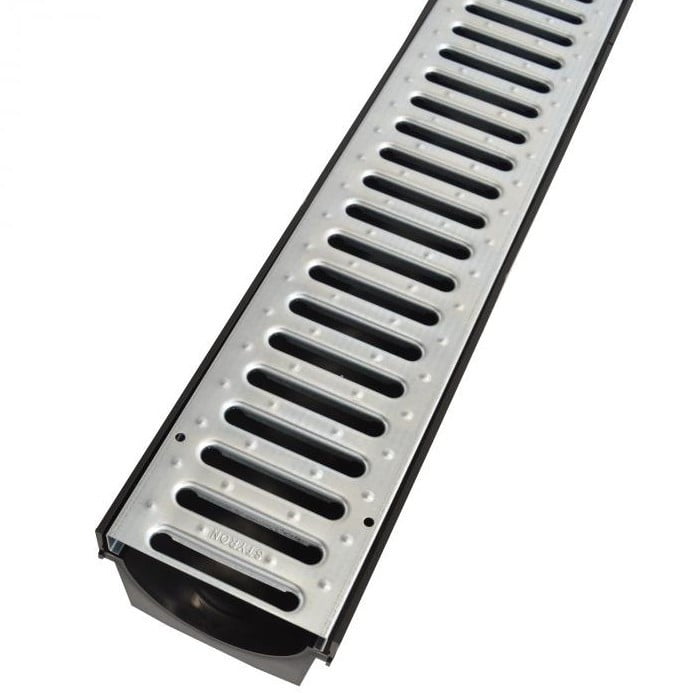 Rigolă pavaj 100cm cu grătar zincat - suportă 500kg