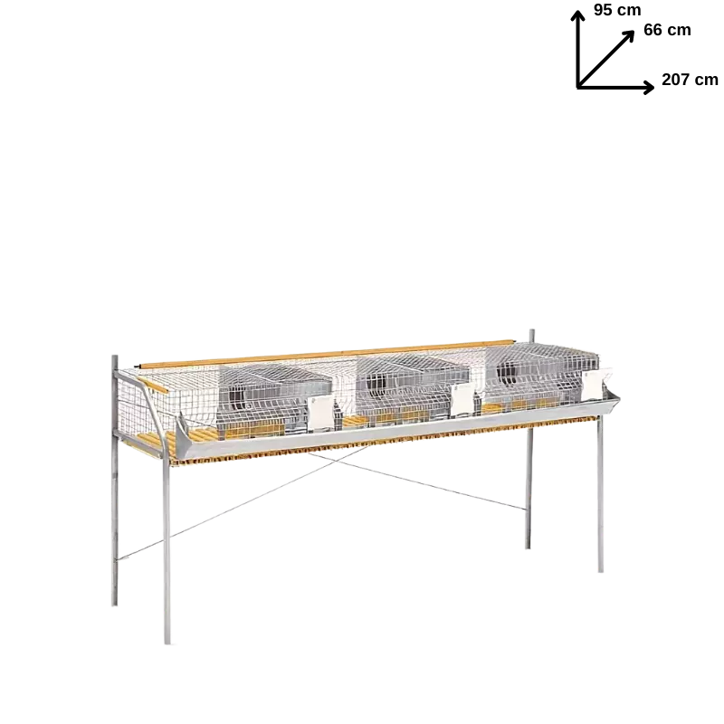 Cusca Reproducere si Fatare Iepuri 3 Module Amur | Italprodotti